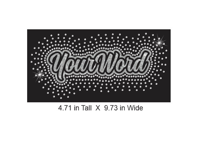 Create Your Own Wording Custom Download Rhinestone & Vinyl CUT TEMPLATE ...