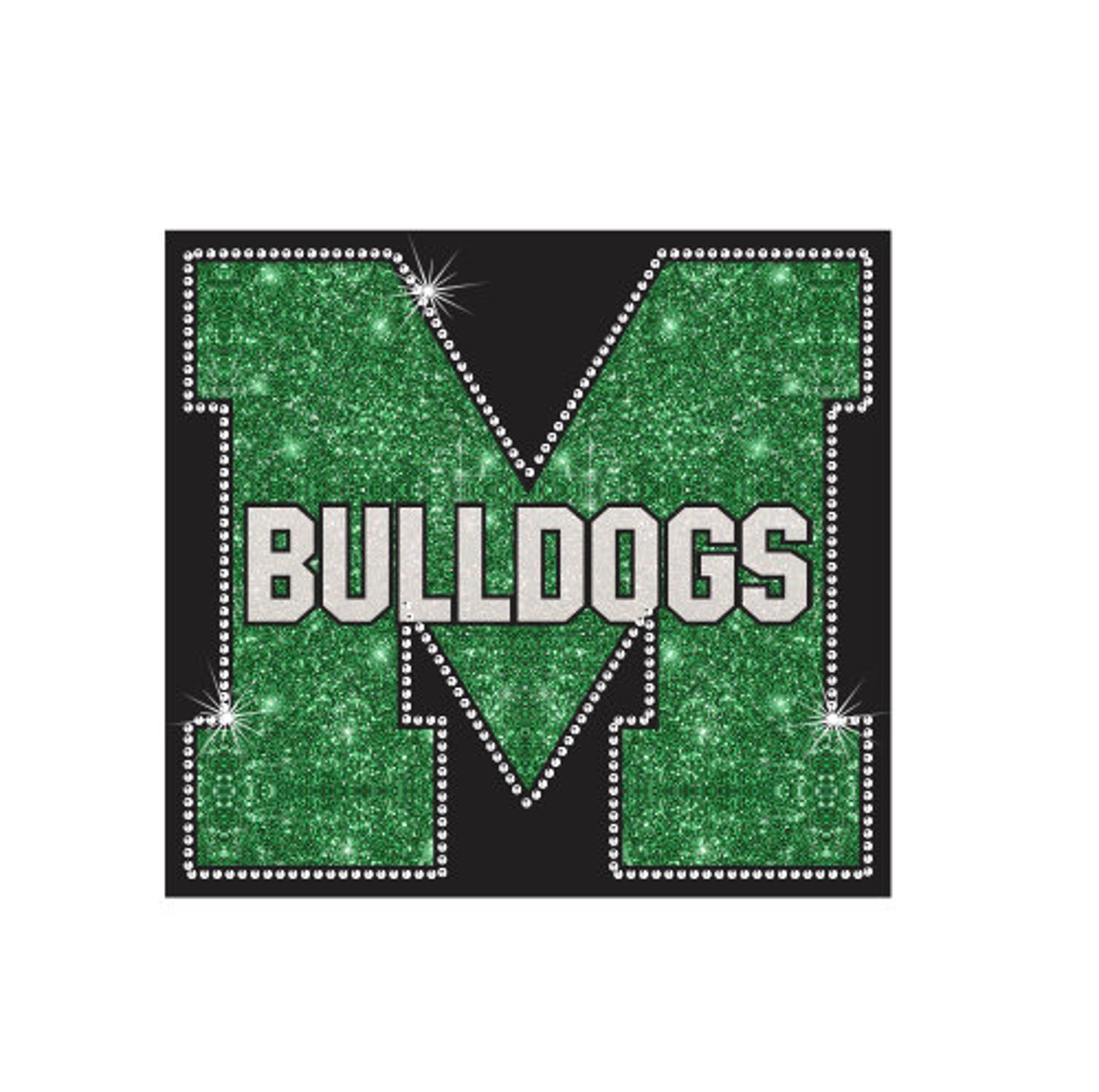 Custom Varsity Letter & Mascot Name Download Rhinestone and Vinyl Combo ...