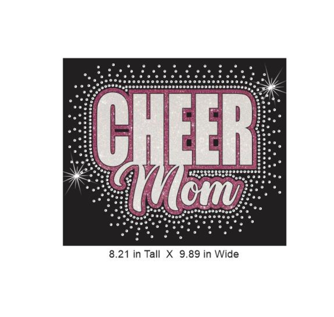 Cheer Mom Impact Double INSTANT DOWNLOAD Custom Wording Rhinestone ...