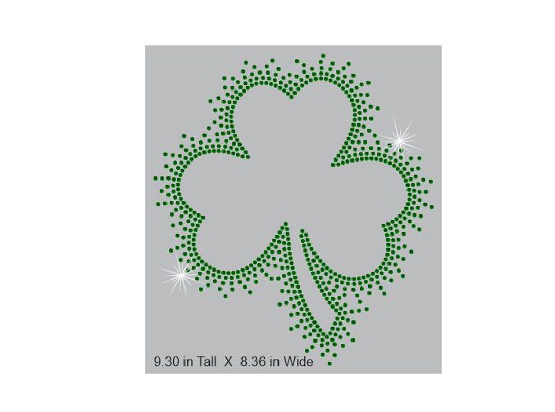 Reverse Rhinestone Shamrock-rhinestone Transfer Made With Beautiful ...