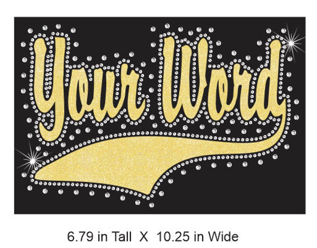 Swoosh Create Your Own Wording Custom Download Rhinestone & Vinyl CUT ...