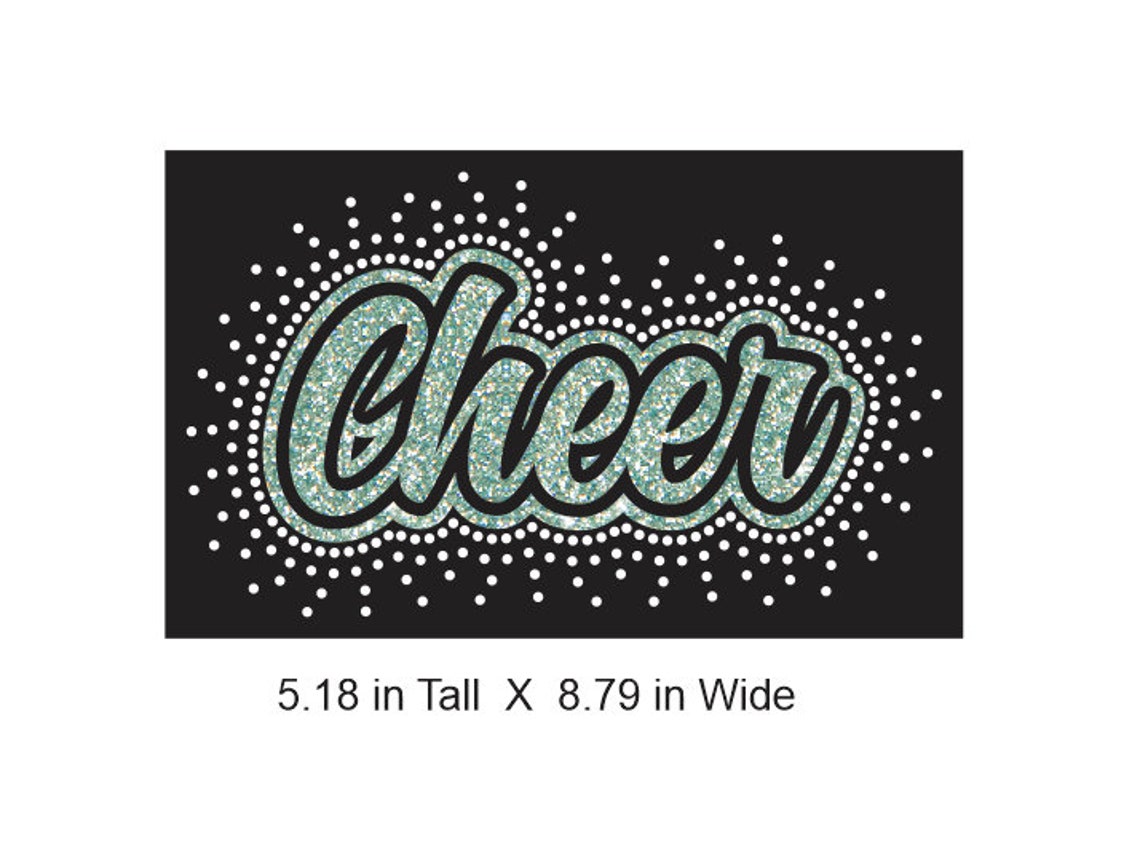 Cheer Contour INSTANT Download Rhinestone and Vinyl Combo CUT TEMPLATE ...