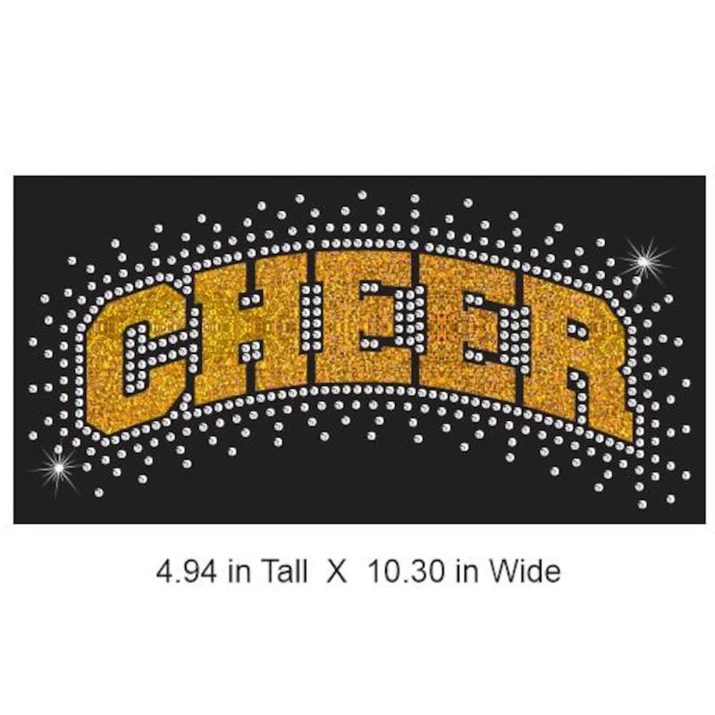 Cheer Rhinestone and Htv - Etsy