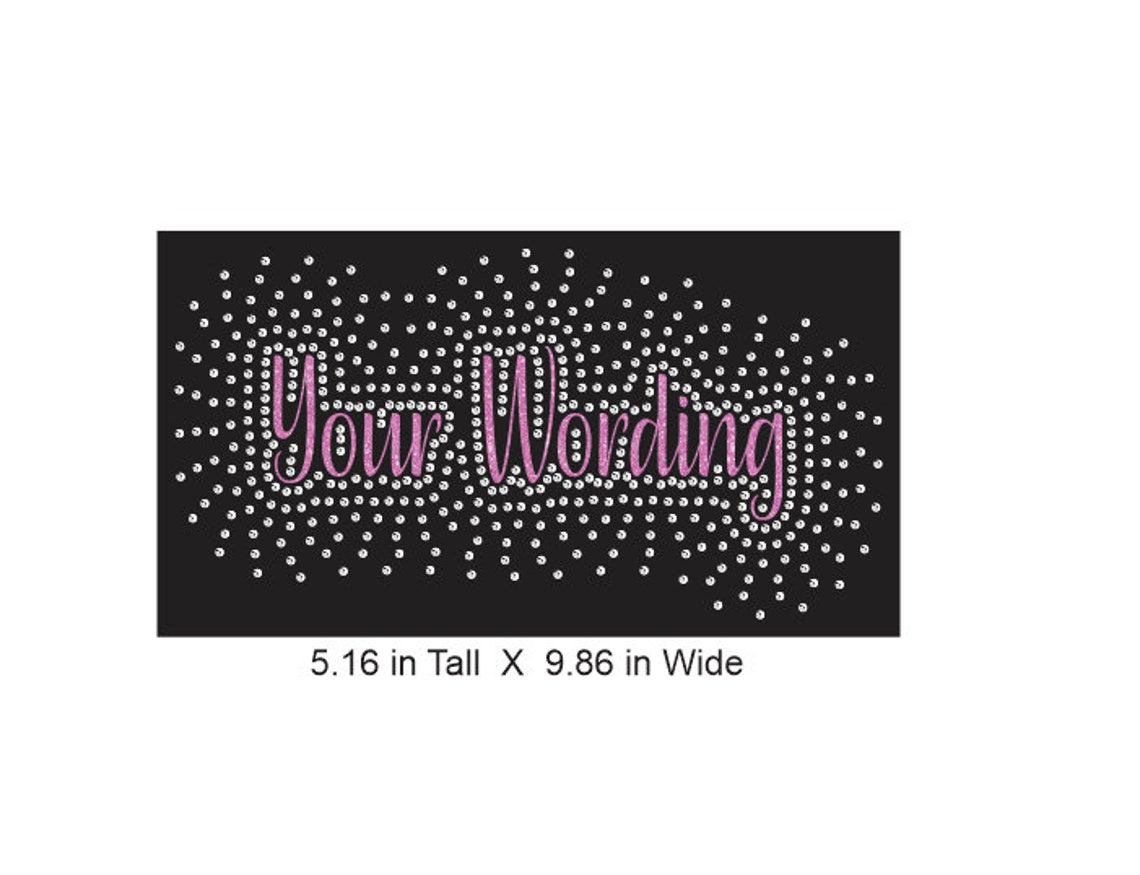 Create Your Own Wording Custom Download Rhinestone & Vinyl CUT TEMPLATE ...