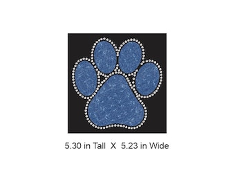 Paw, Dog Paw Rhinestone Template Digital Download, Svg, Eps, Png, Dxf ...
