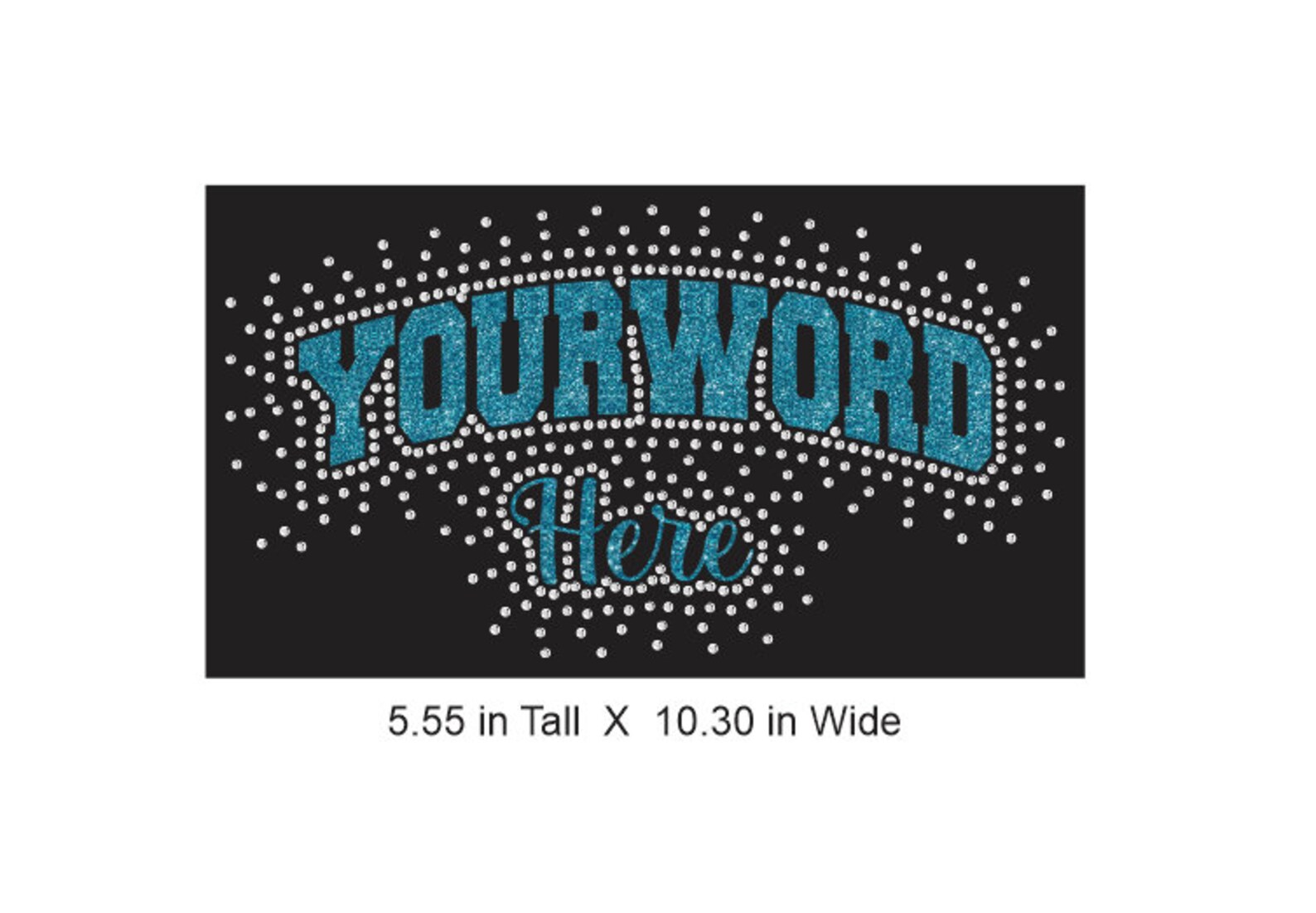 Varsity Double Create Your Own Wording Custom Download Rhinestone ...