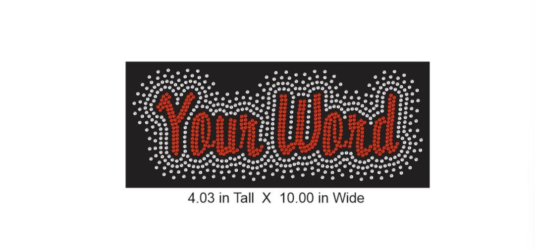 2 Color Rhinestone Burst Create Your Own NAME Rhinestone Download CUT ...