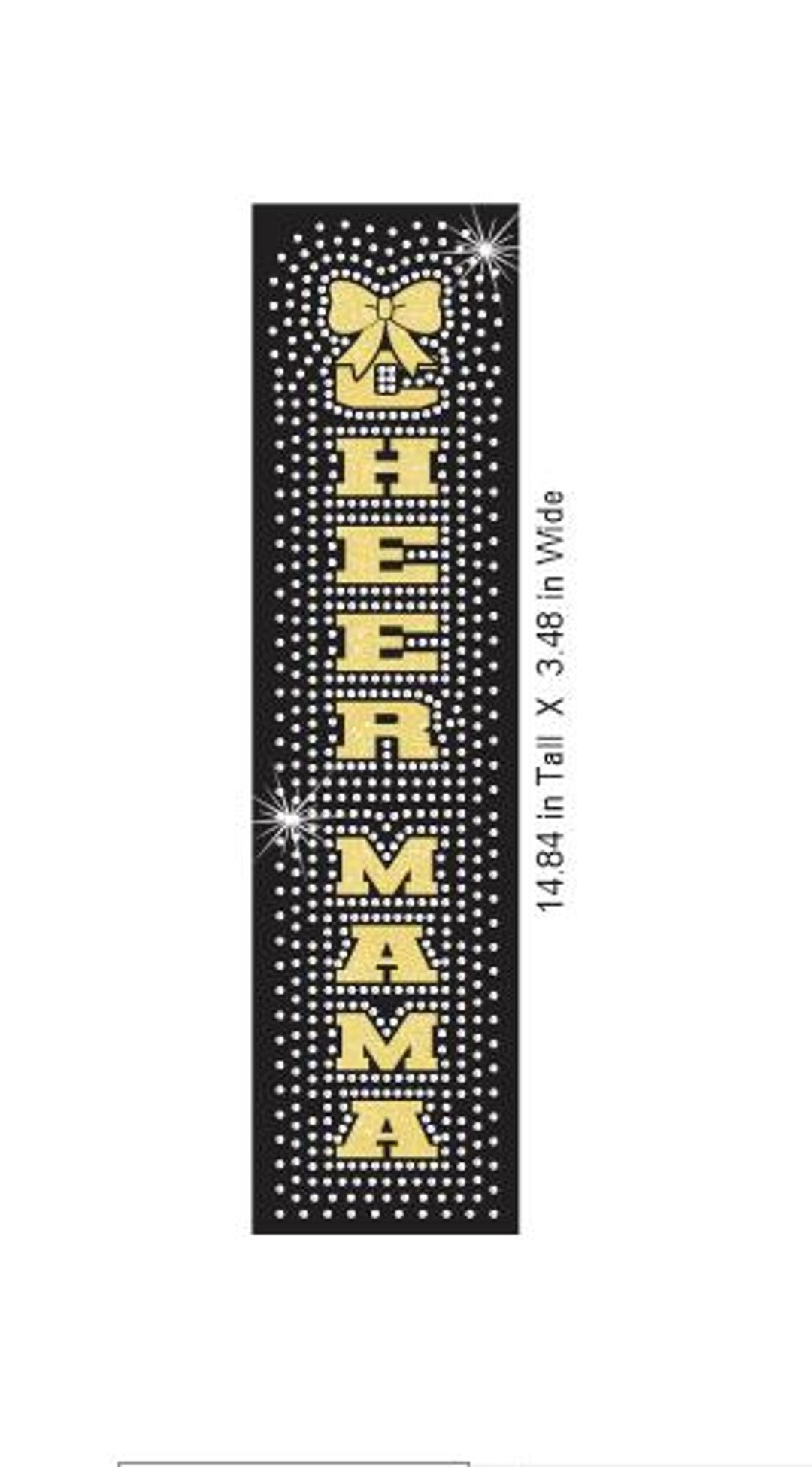 Cheer Mama Vertical Download Rhinestone and Vinyl Combo CUT TEMPLATE ...