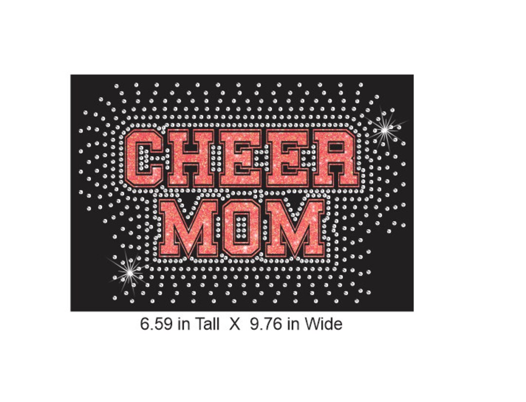 Cheer Mom Varsity Block Burst Download Rhinestone and Vinyl Combo CUT ...