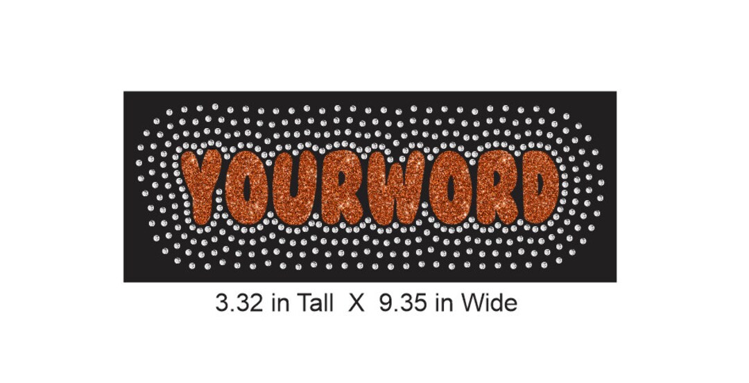 Bubble Burst Create Your Own Wording Custom Download Rhinestone & Vinyl ...