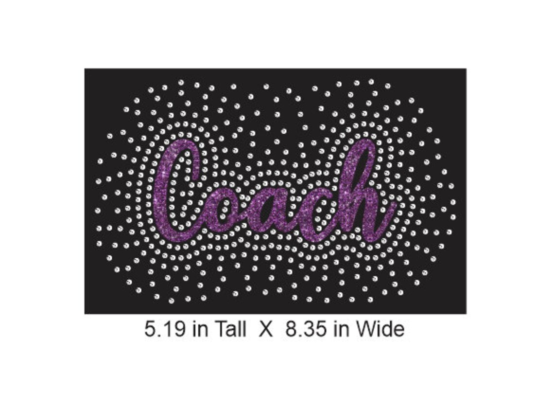 Coach Cursive Burst Download Rhinestone and Vinyl Combo CUT TEMPLATE ...