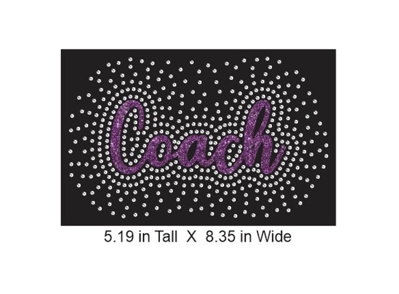 Coach Cursive Burst Download Rhinestone and Vinyl Combo CUT TEMPLATE ...