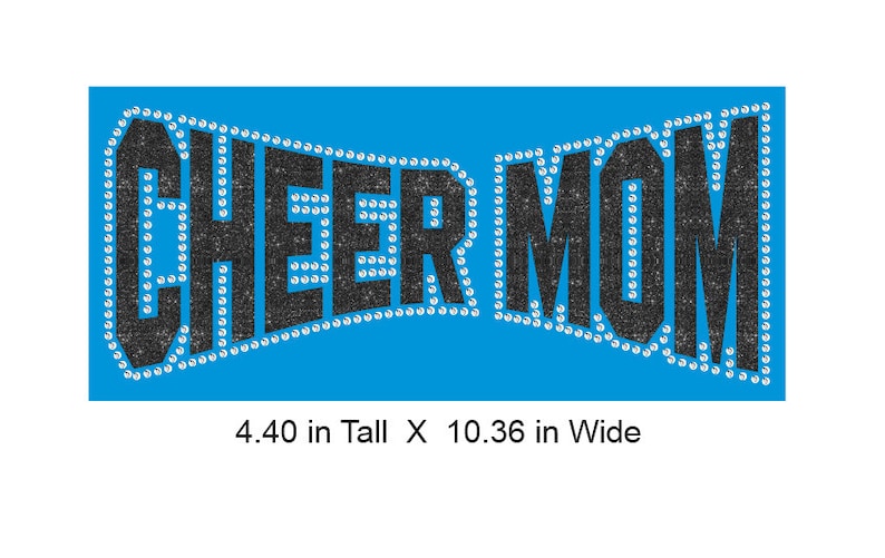 Cheer Mom Arched Download Rhinestone and Vinyl Combo CUT TEMPLATE File ...