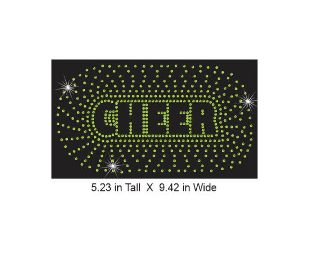 Cheer Rhinestone Burst DOWNLOAD Rhinestone CUT TEMPLATE File in Svg ...