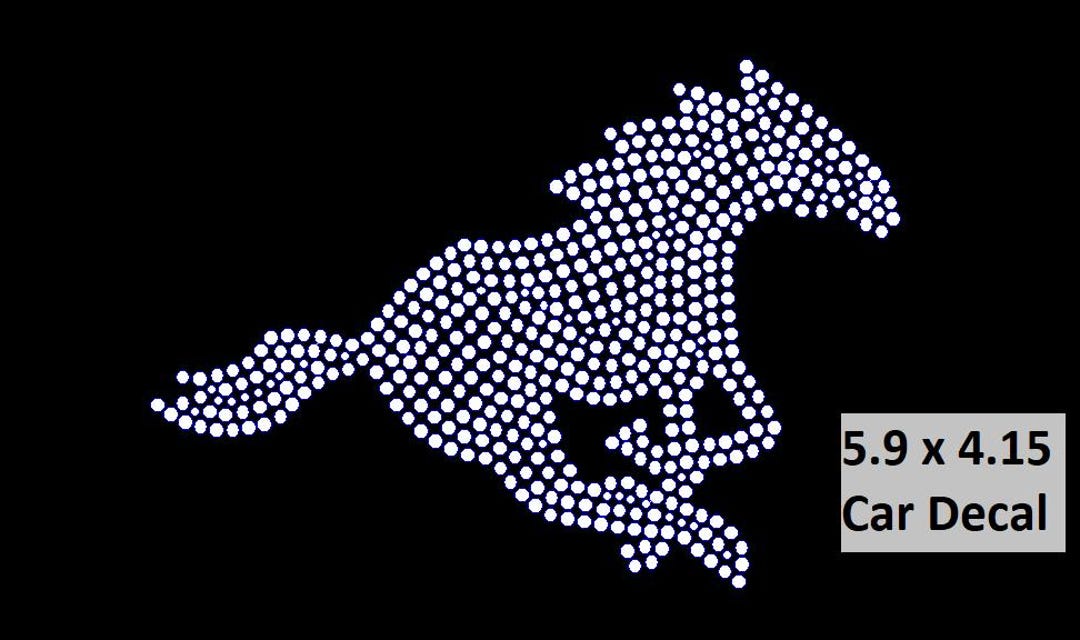 Mustang Car Decal - Window Sticker for Windows, Cups, Laptops and Much ...