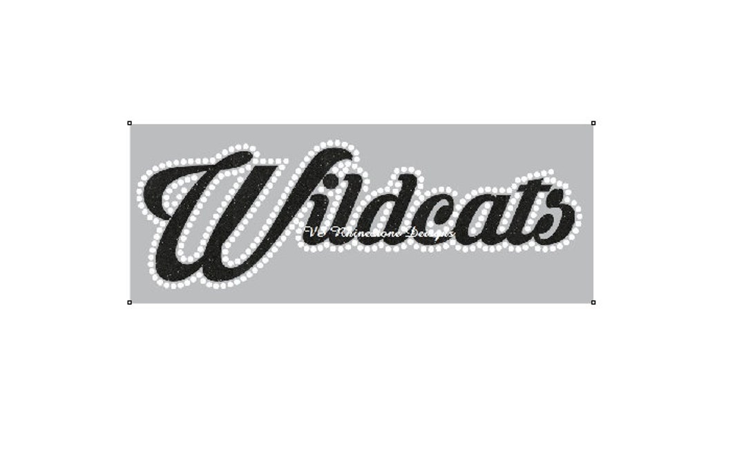 Wildcats Cursive Rhinestone Combo Transfer Ready to Heat Apply. You ...