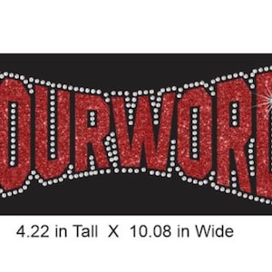 Arched Create Your Own Wording Custom Download Rhinestone & Vinyl CUT ...