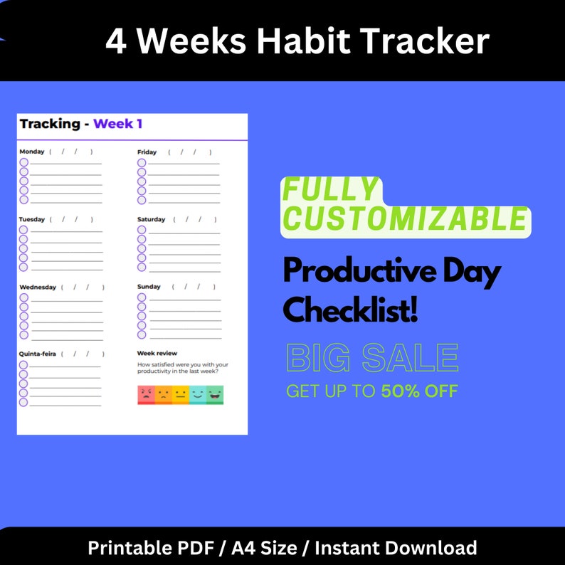 Customized Planner 2024, Habits Tracker, Planner Printable, Personal ...