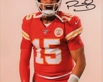 Patrick Mahomes Signed Kansas City Chiefs 8x10 Photo COA & Hologram - Etsy
