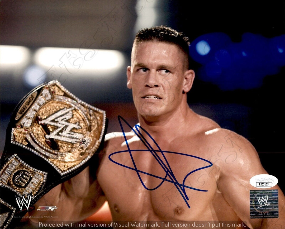John Cena WWE Actor Wrestling Champion the Marine Signed Autograph ...