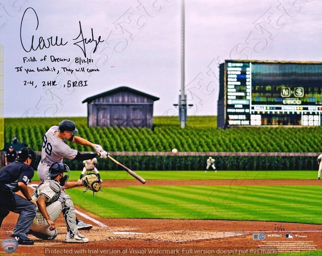 Aaron Judge New York Yankees Signed Autograph Premium Quality Glossy ...