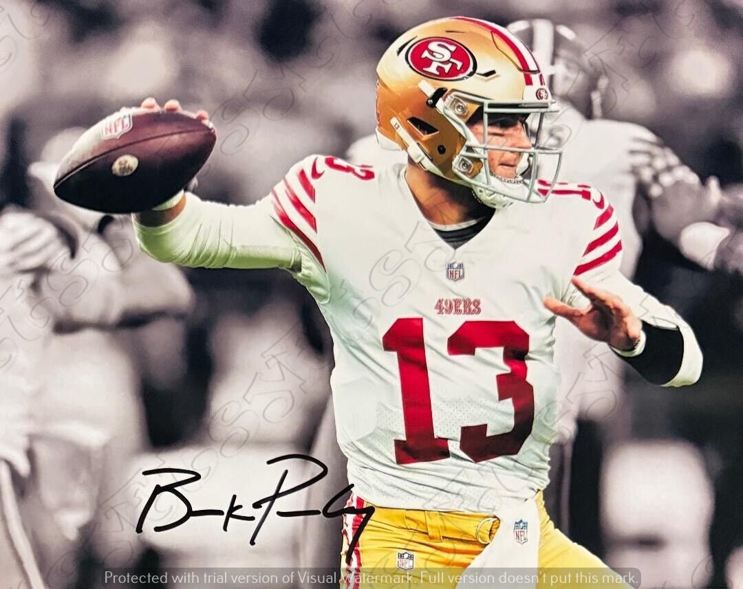 Brock Purdy San Francisco 49ers Signed Autograph Premium Quality Glossy ...