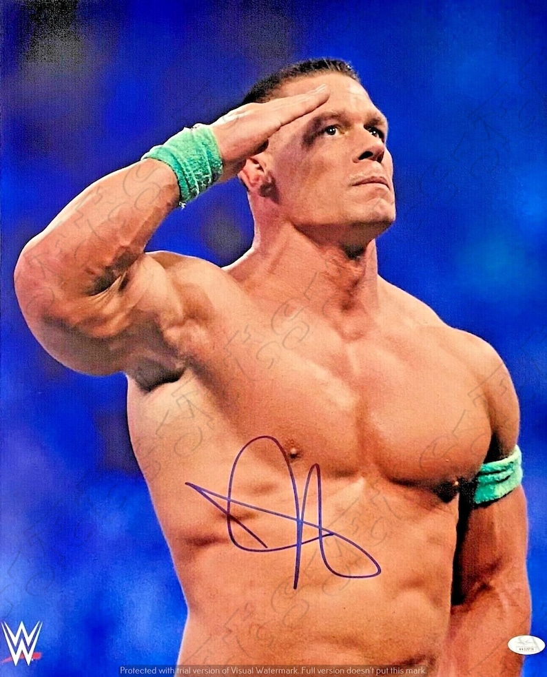 John Cena WWE Actor Wrestling Champion the Marine Signed Autograph ...