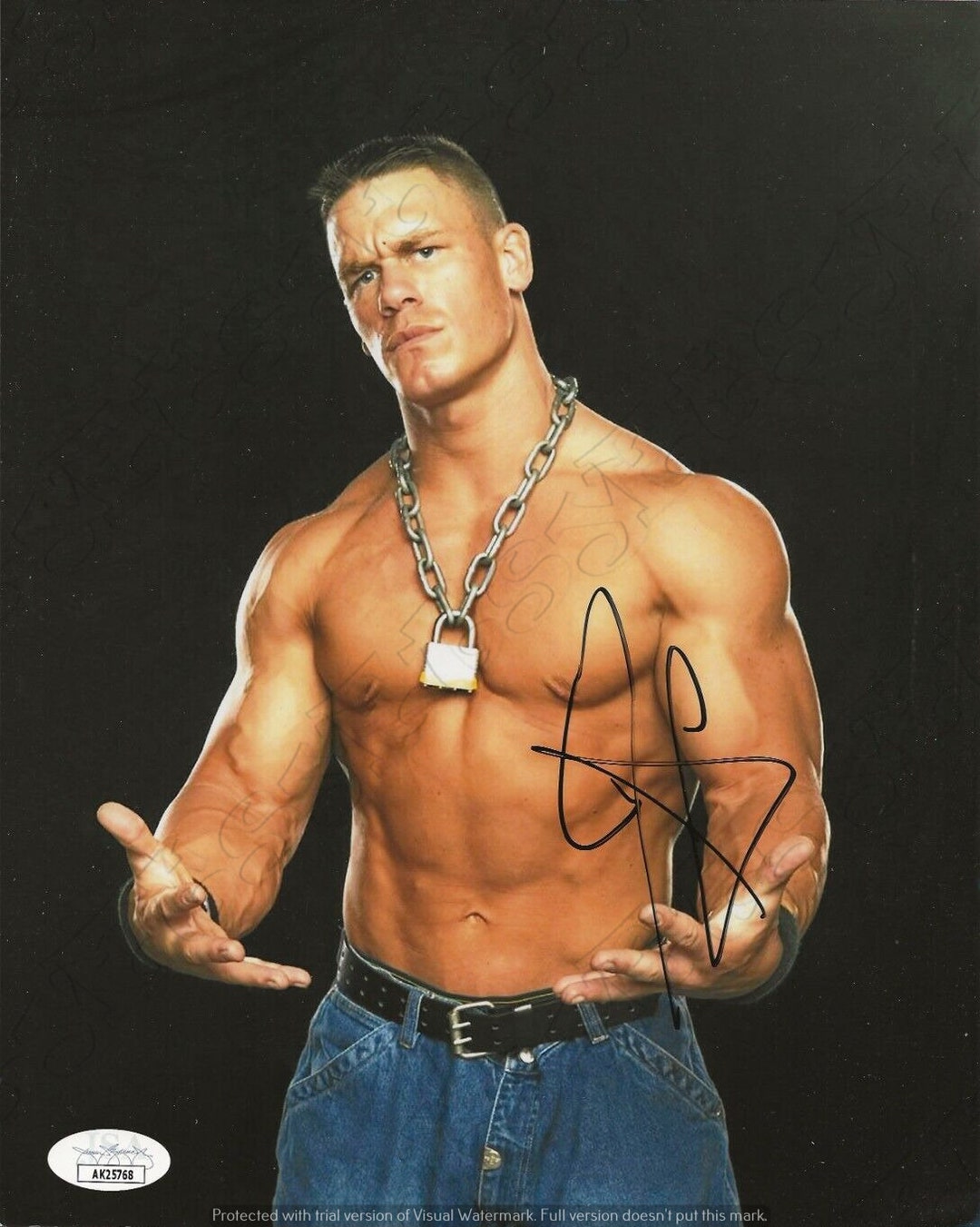 John Cena WWE Actor Wrestling Champion the Marine Signed Autograph ...
