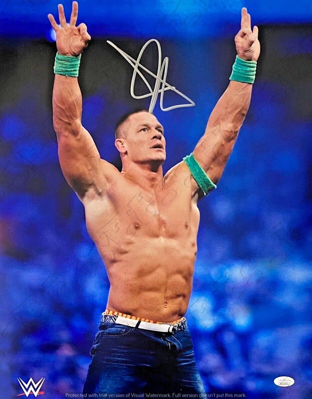 John Cena WWE Actor Wrestling Champion the Marine Signed Autograph ...