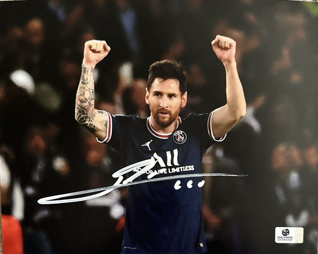 Lionel Messi Ballon D'or World Cup UEFA Barca PSG Inter Miami Signed ...