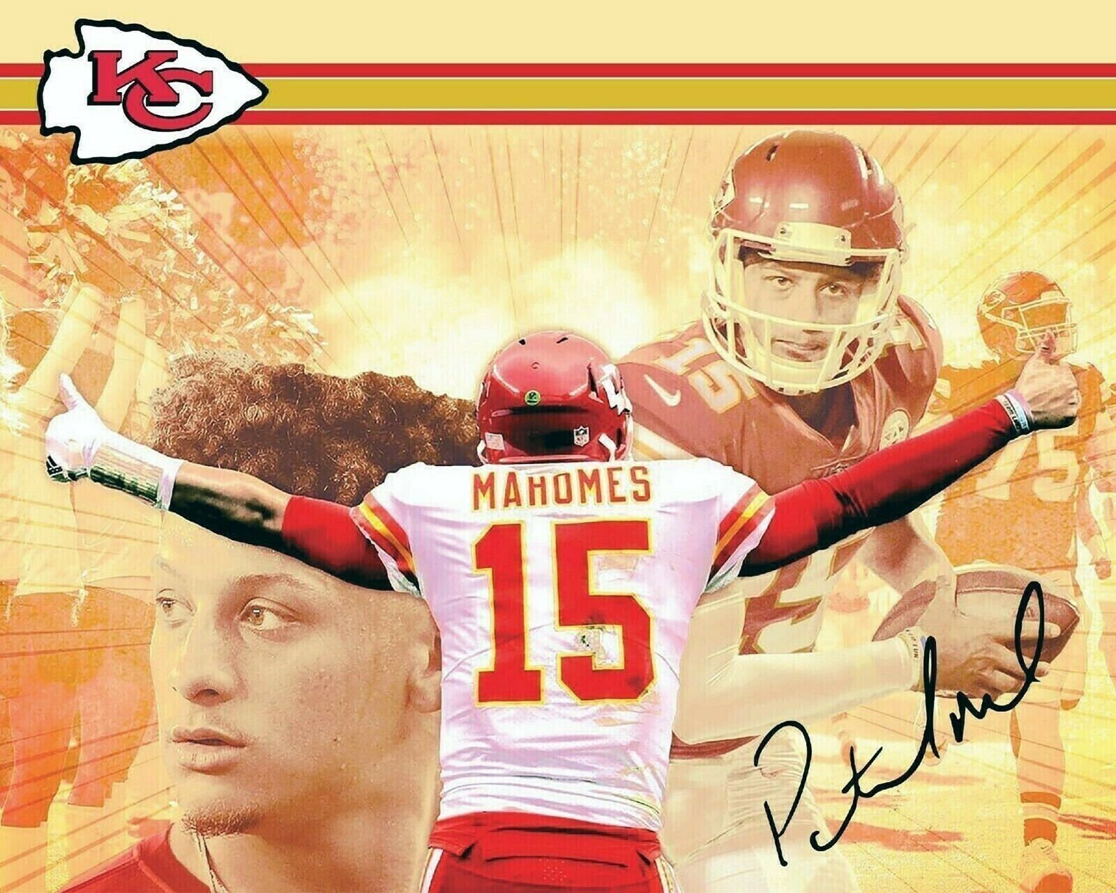 Patrick Mahomes Signed Autograph Premium Quality Glossy 8x10 Print ...