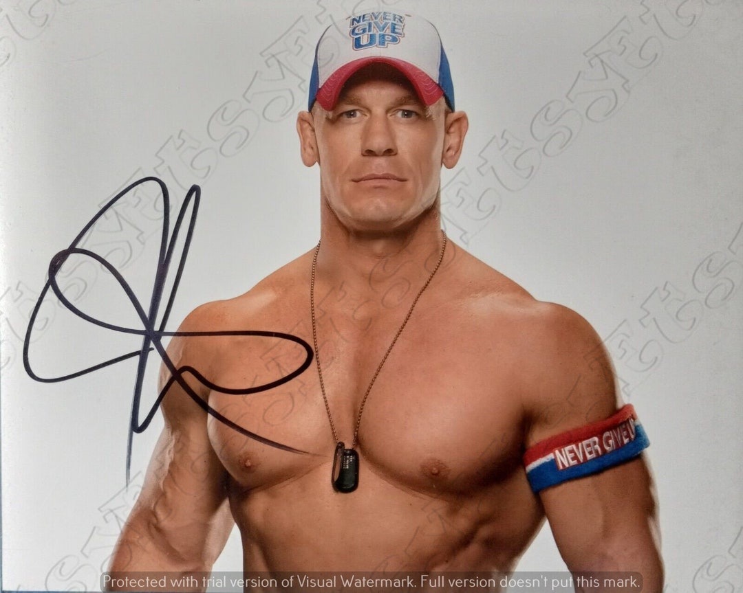 John Cena WWE Actor Wrestling Champion the Marine Signed Autograph ...