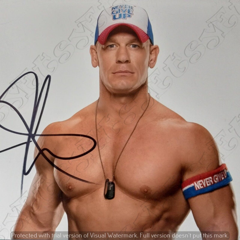 John Cena Autograph - Etsy