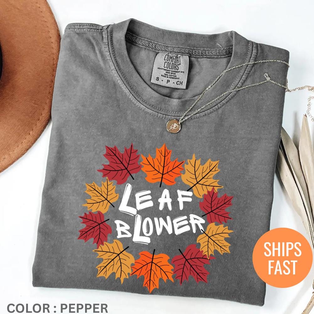 Spooktacular Leaf Blower Shirt, Funny Fall T-shirt, Leaf Suck Tee ...