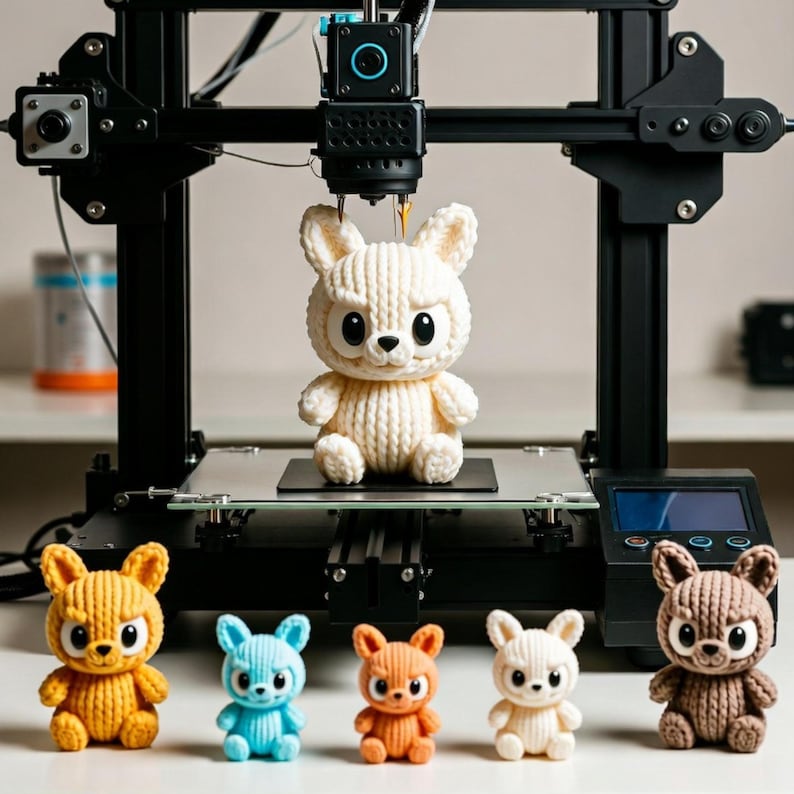 100+ Cute Knitted STL Bundle for 3D Printing | Adorable Animals ...