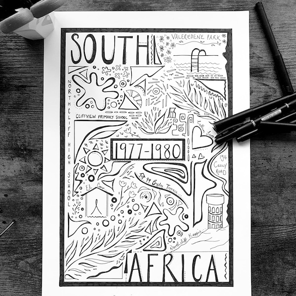 Original Drawn Prints - Etsy UK