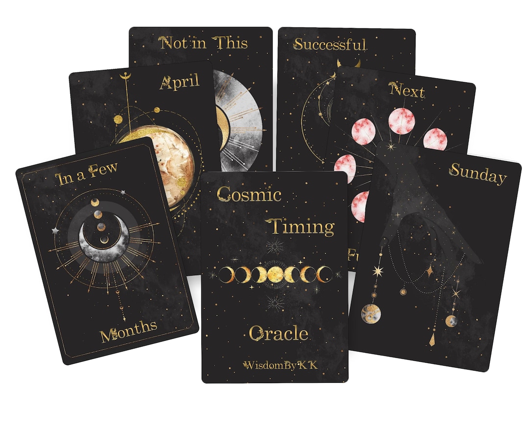 Cosmic Timing Oracle Cards: Celestial Affirmation Deck - Etsy