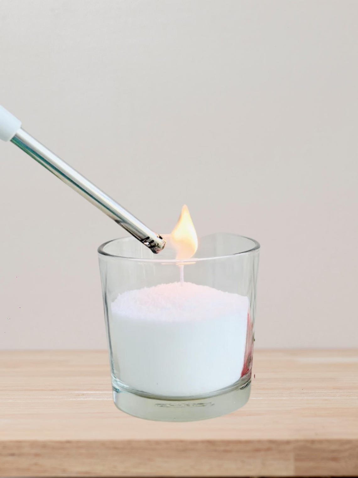 Pearl Wax Candle Snow. White Sand Loose Candle. - Etsy