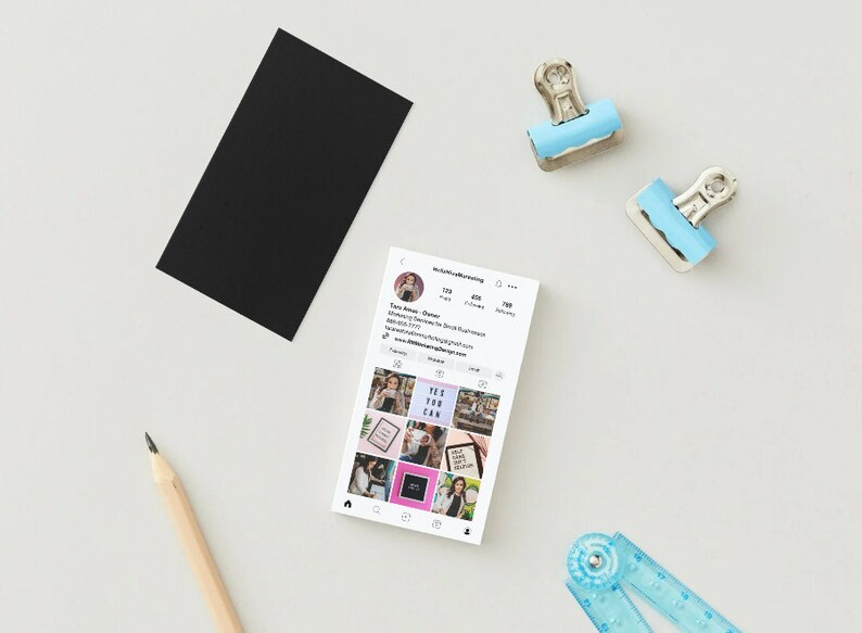 Instagrid Customizable Business Card: Amplify Your Brand's Visual Story ...