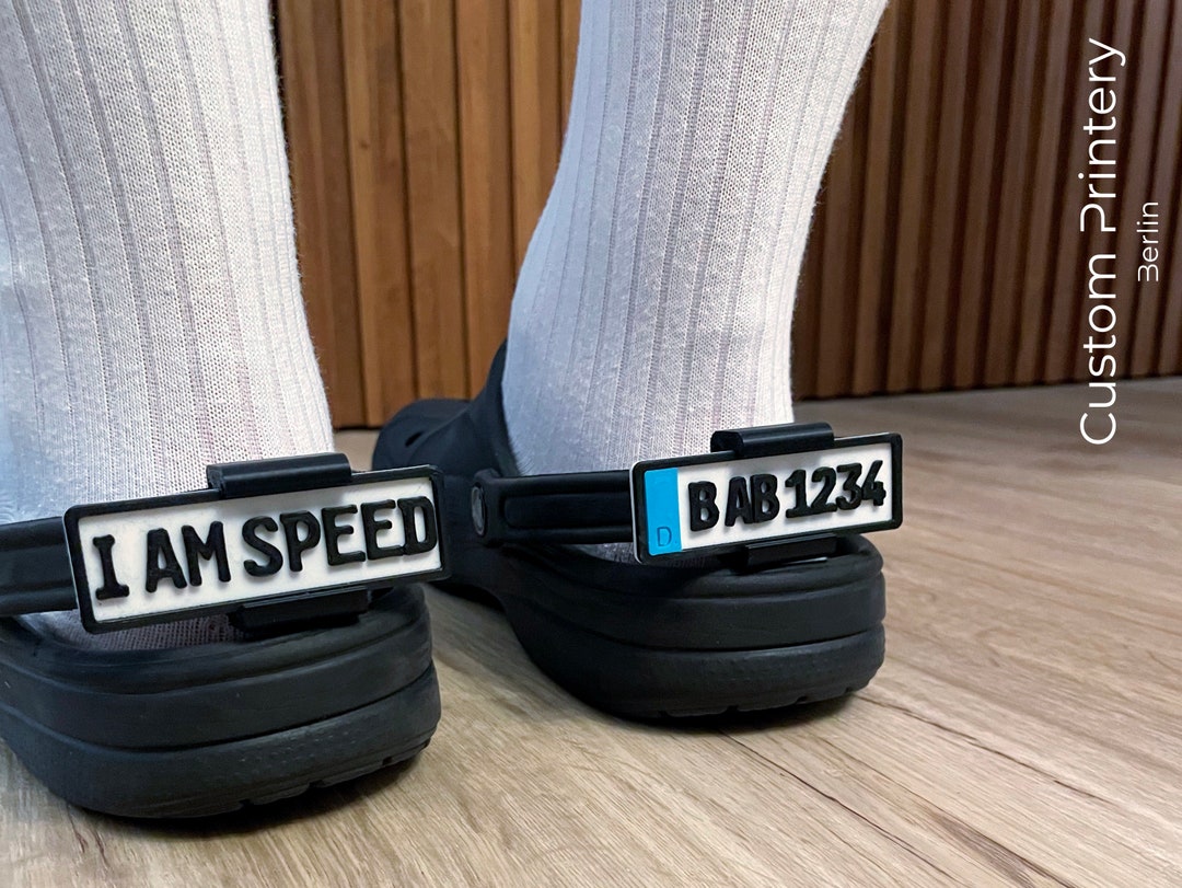 Custom License Plate for Crocs 3D Printed Sayings License Plate Charms ...