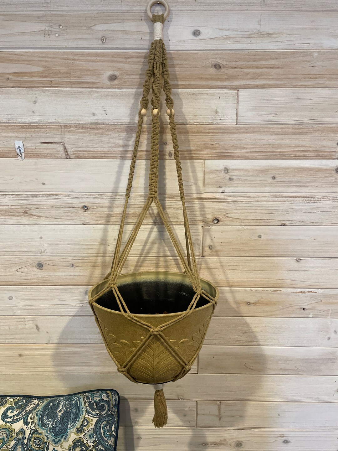 Macrame Large Pot Plant Hanger - Etsy