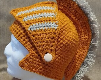 Crochet Knight Helmet Hat - Etsy