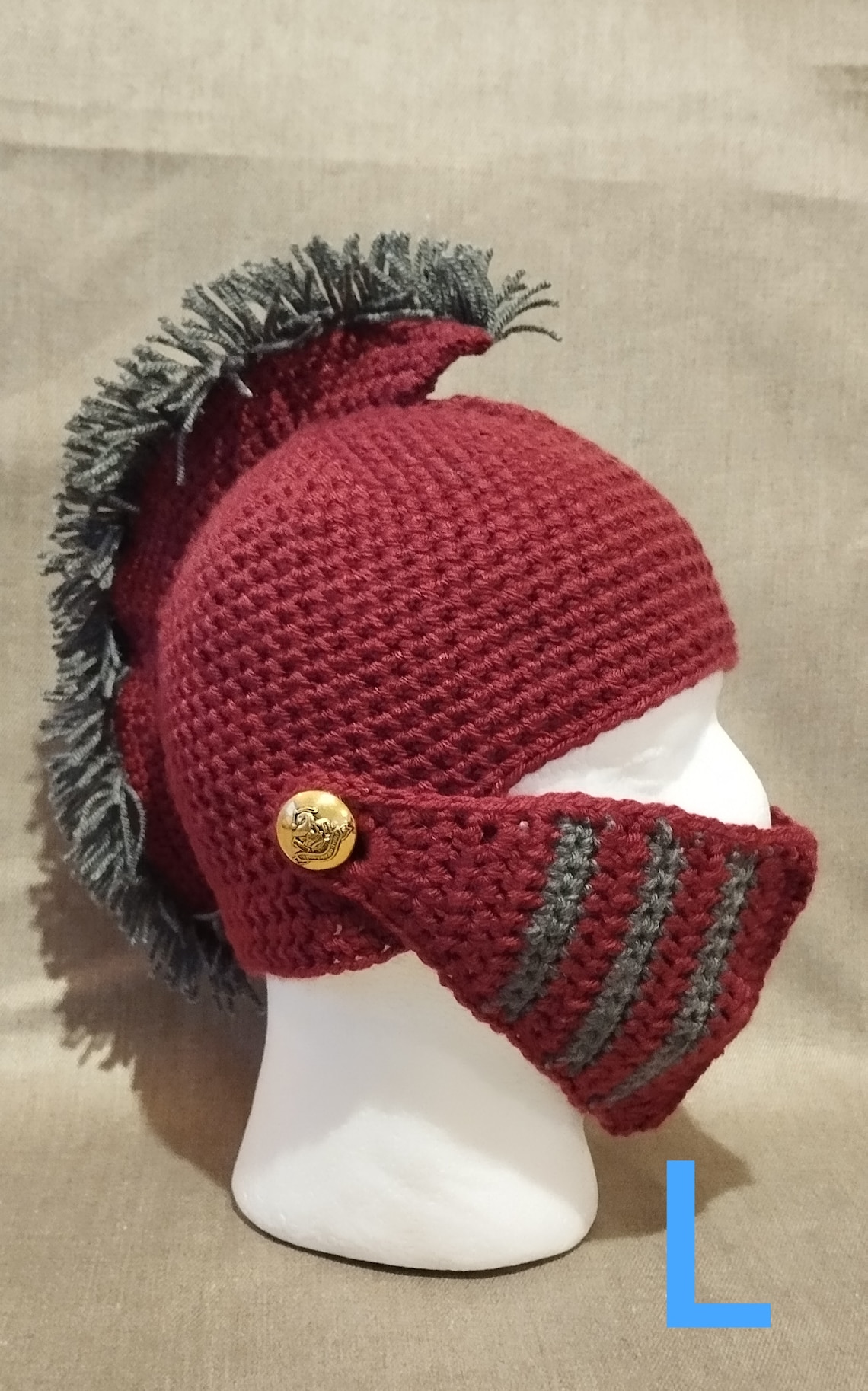 Crochet Knight Helmet Hat - Etsy