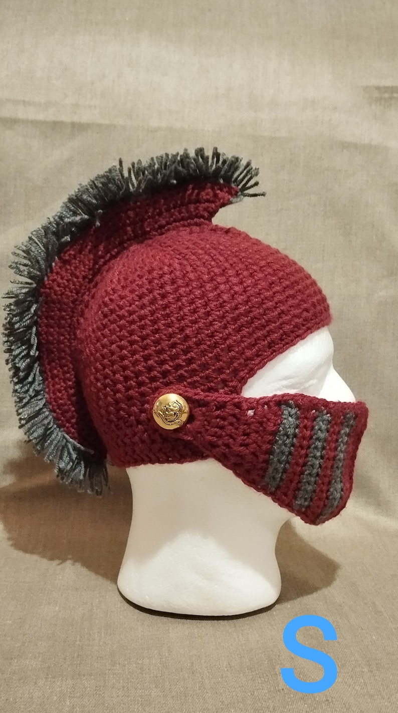 Crochet Knight Helmet Hat - Etsy