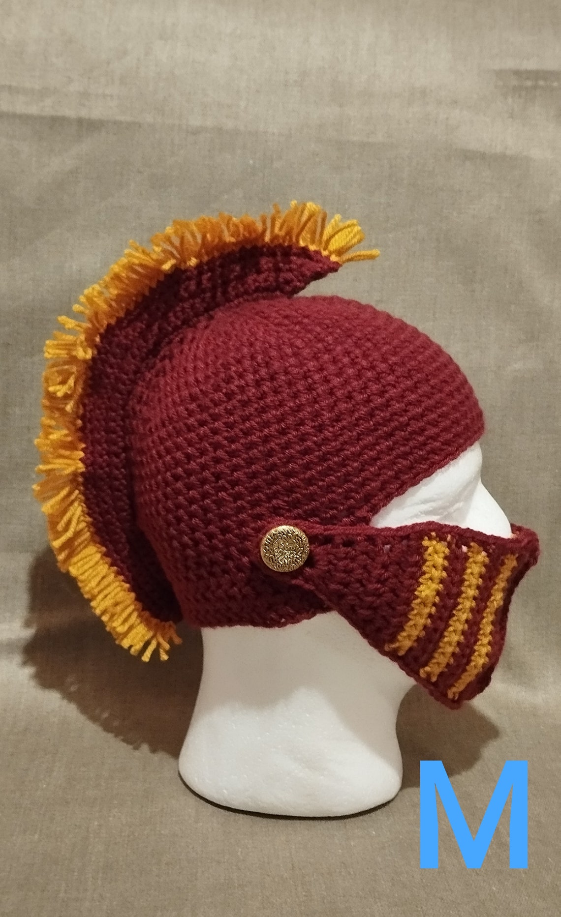 Crochet Knight Helmet Hat - Etsy