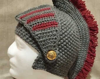 Crochet Knight Helmet Hat - Etsy