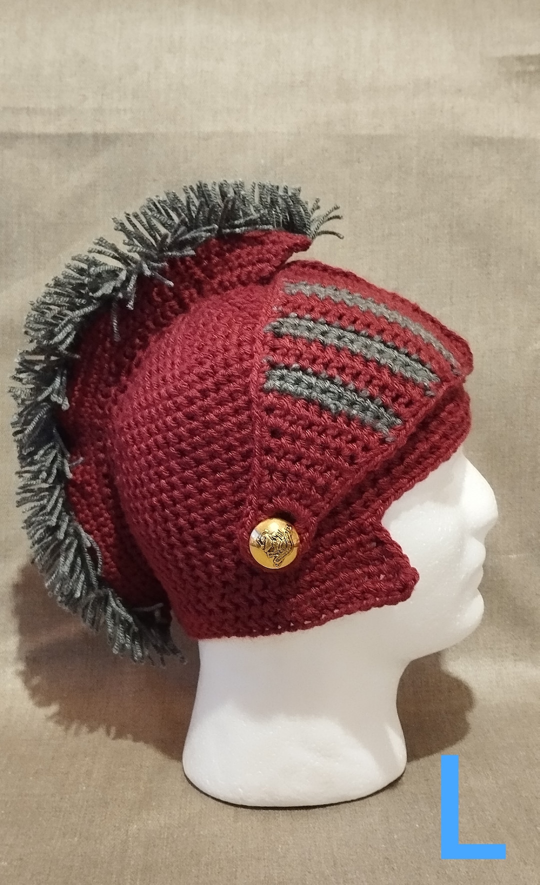 Crochet Knight Helmet Hat - Etsy