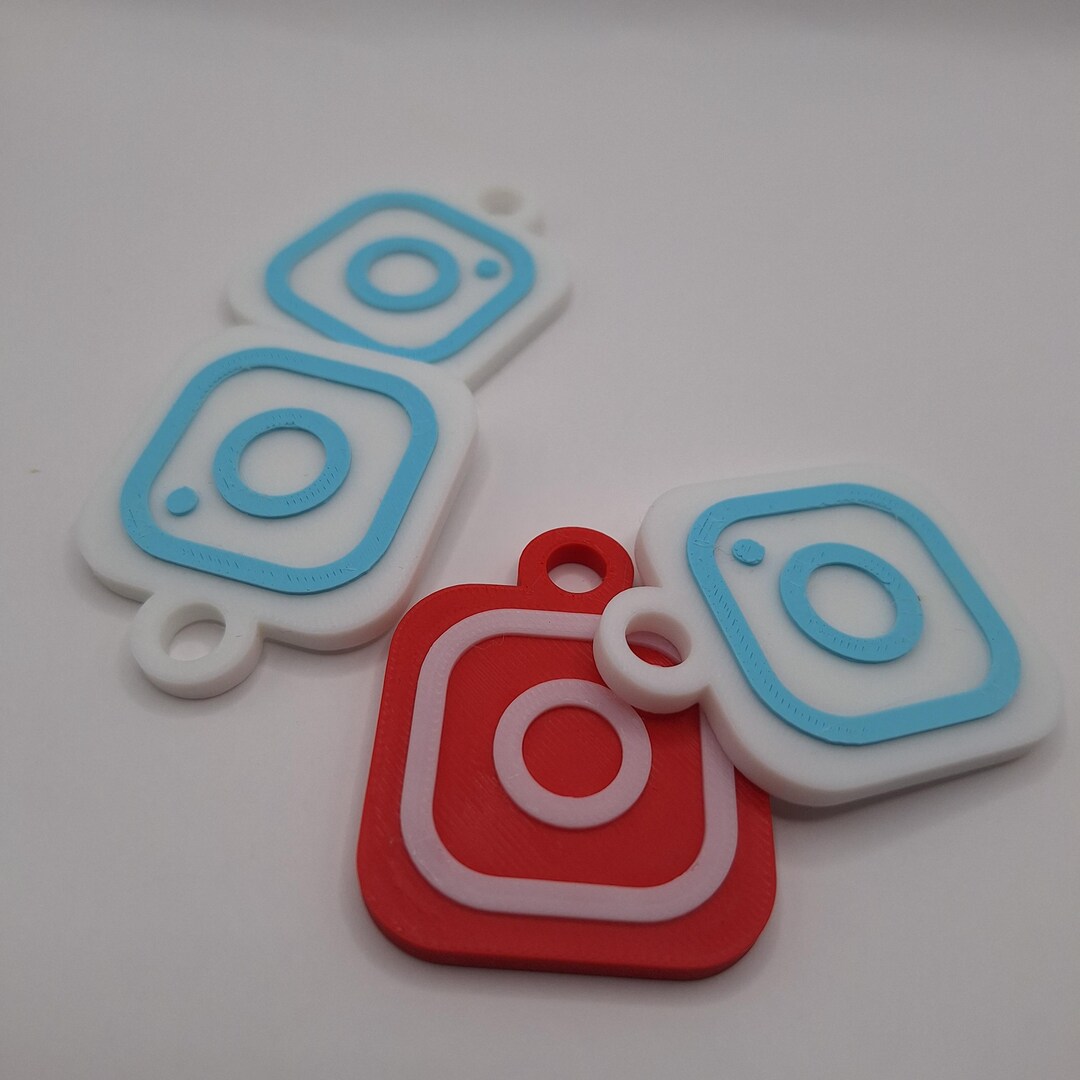 NFC Tag Sleutelhanger | 3d-geprint | Social Media Link | Digitaal ...