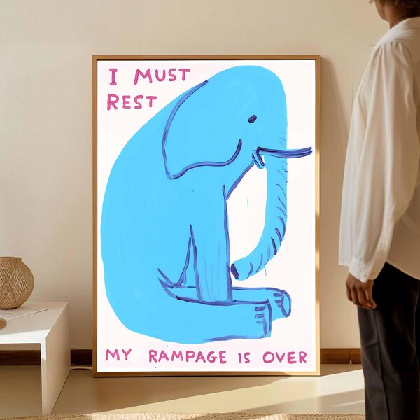 Elephant Poster - Etsy