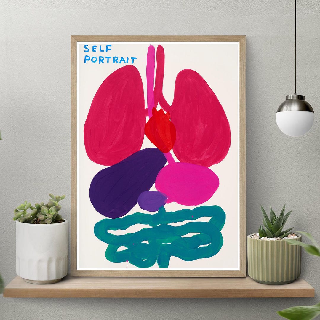 Self Portrait Poster, David Shrigley Viscera Print Funny Quotes Art - Etsy